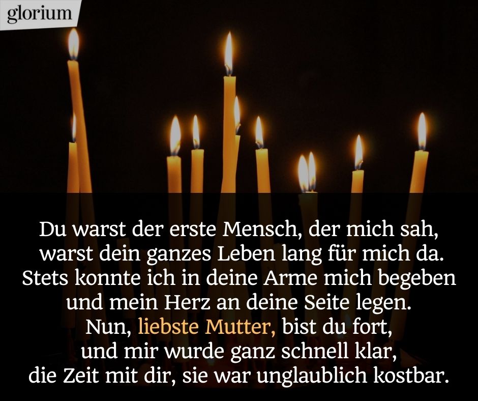 Trauerbilder 🕯️ mit einfühlsamen Trauersprüchen